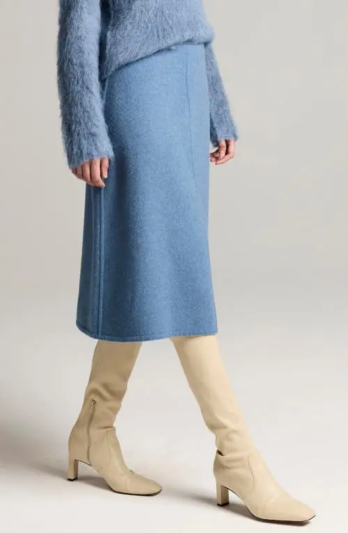 Vince Wool Blend A-line Skirt