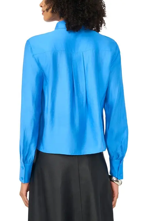 Vince Camuto Cropped Shirt With Removable Tie