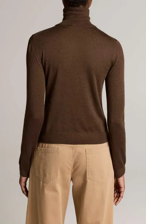 Vince Silk & Cashmere Turtleneck Sweater - Pinewood