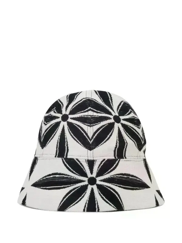 KUSIKOHC Printed Bucket Hat - White