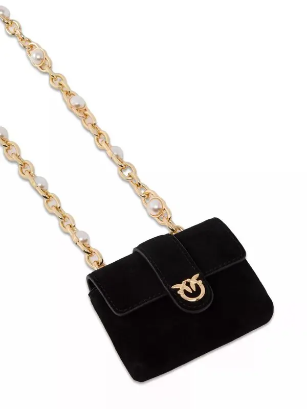 Pinko Love Birds Belt Bag With Pearl Embellishment