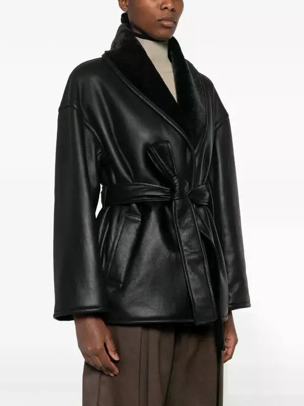 JOSEPH Manu Leather Coat
