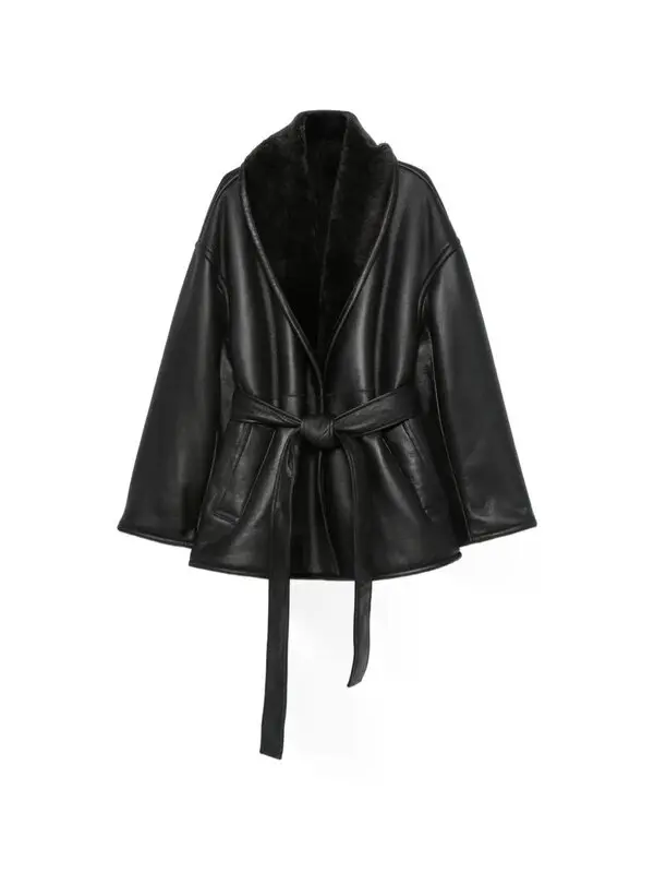 JOSEPH Manu Leather Coat