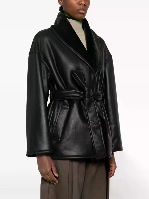 JOSEPH Manu Leather Coat