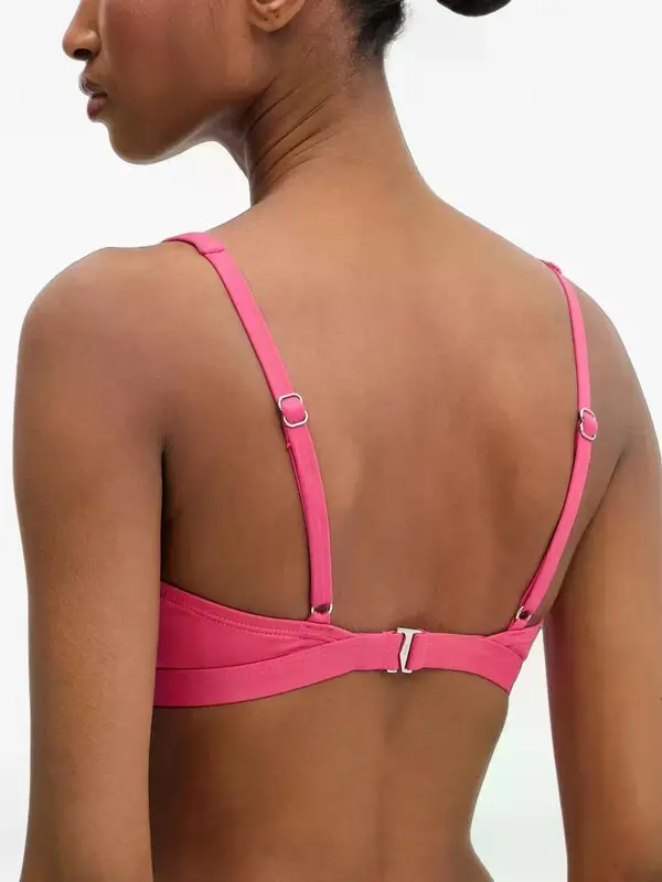 Michael Kors Logo-plaque Bikini Top