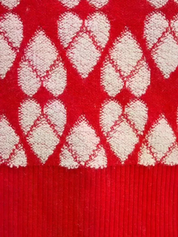 BENETTON Heart Pattern Sweater