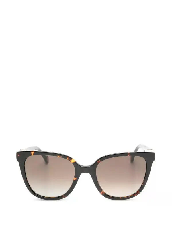 Carolina Herrera Tortoiseshell-effect Square-frame Sunglasses - Brown