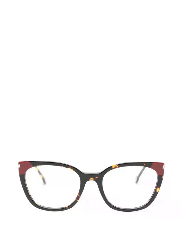 Carolina Herrera Tortoiseshell-effect Cat-eye Glasses