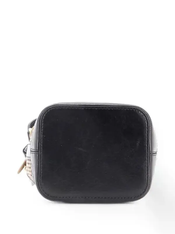 Fendi Mon Trésor Perforated Leather Mini Bucket Bag
