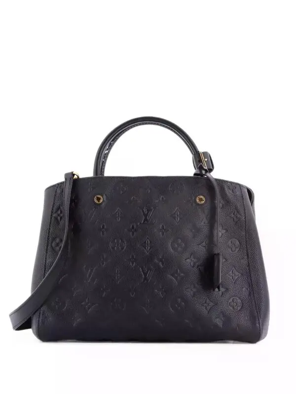 LOUIS VUITTON Montaigne Handbag Monogram Empreinte Leather Mm Satchel