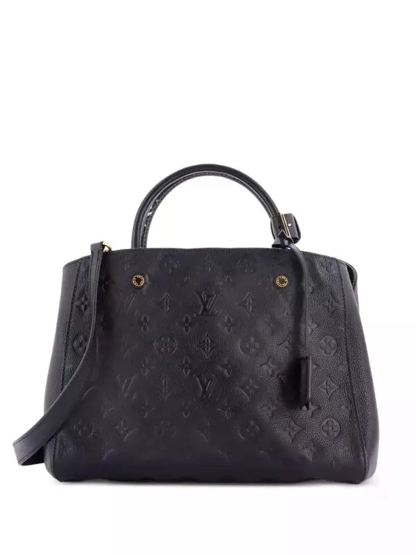 LOUIS VUITTON Montaigne Handbag Monogram Empreinte Leather Mm Satchel