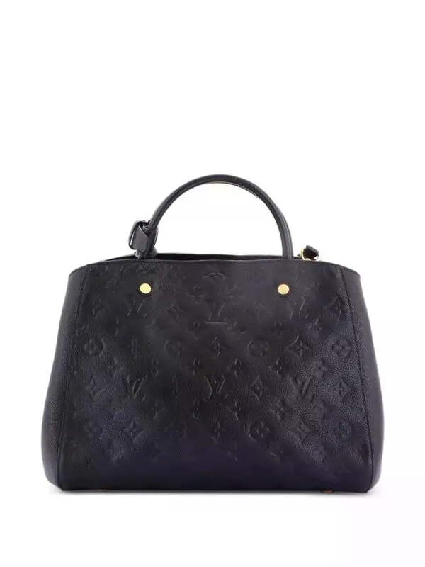 LOUIS VUITTON Montaigne Handbag Monogram Empreinte Leather Mm Satchel