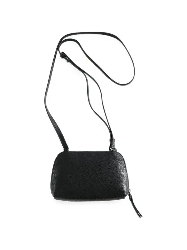 Marc Jacobs Logo-print Leather Cross Body Bag - Black