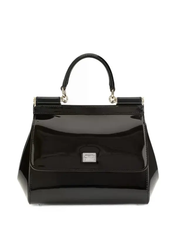 Dolce & Gabbana Small Sicily Handbag In Patent Leather