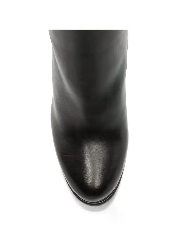 CHANTAL Platform Leather Ankle Boots