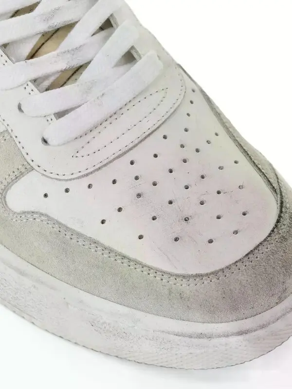 TRYPEE Distressed Leather Sneakers