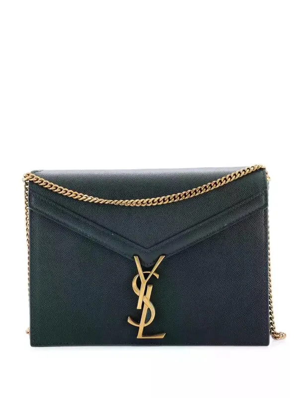 Saint Laurent Cassandra Chain Shoulder Bag Leather Small Crossbody Bag - Green
