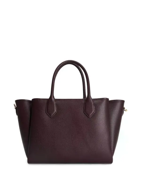 Emporio Armani Logo-patch Pebbled Tote Bag