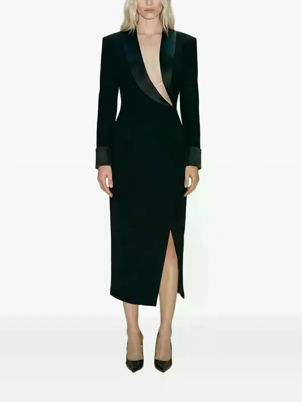 ATOIR Veda Satin-trim Cut-out Midi Dress