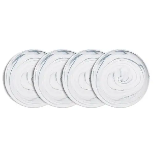 STONE + LAIN Brighton Porcelain 4-piece Salad Plate Set - Gray