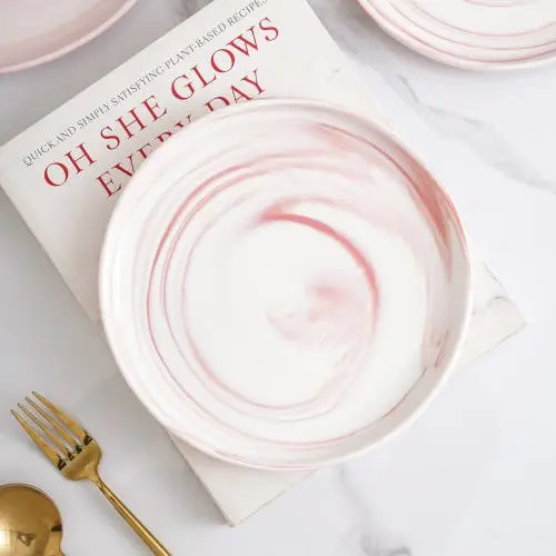 STONE + LAIN Brighton Porcelain 4-piece Salad Plate Set