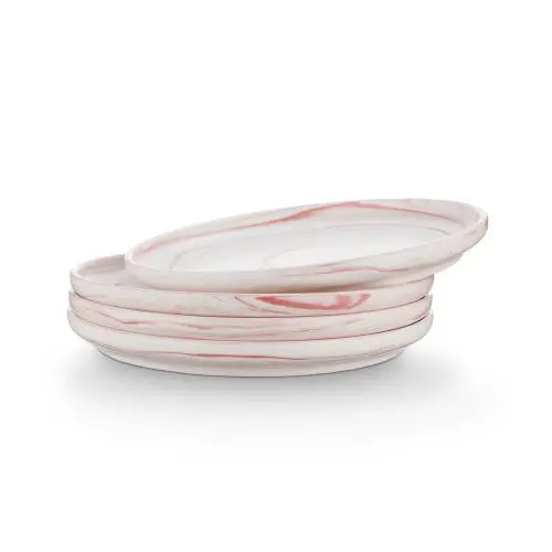 STONE + LAIN Brighton Porcelain 4-piece Salad Plate Set