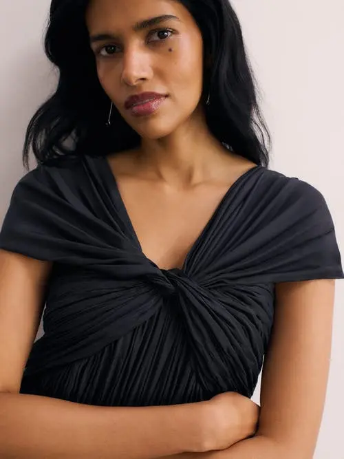 The Fold Sevilla Silk Chiffon Maxi Dress