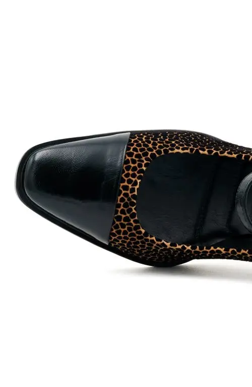 AMALFI BY RANGONI Felino Leather Mary Jane Pump - Beige/black