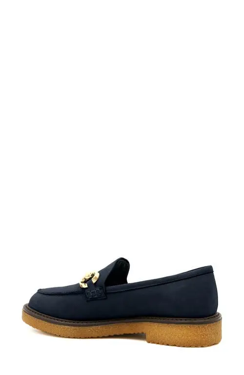 AMALFI BY RANGONI Balzello Leather Loafer - Navy