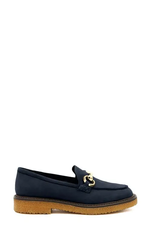 AMALFI BY RANGONI Balzello Leather Loafer - Navy