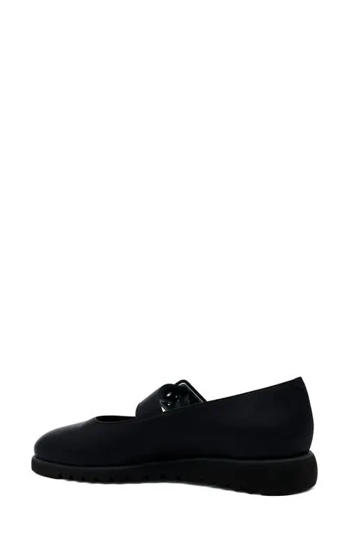 AMALFI BY RANGONI Energia Leather Mary Jane Flat - Black