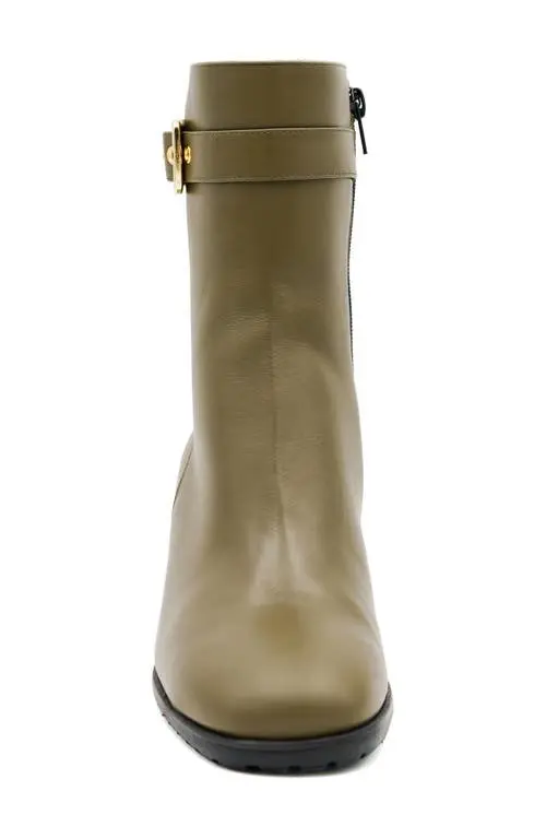 AMALFI BY RANGONI Baronessa Leather Bootie - Moss