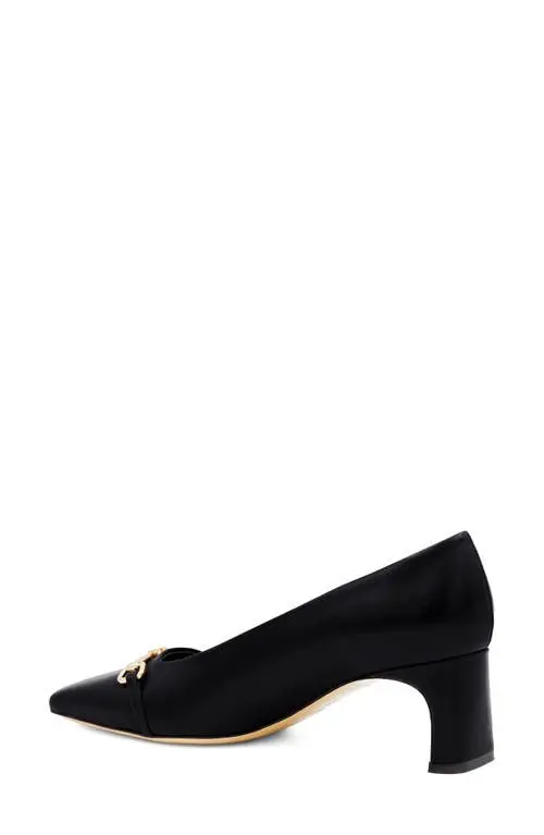 AMALFI BY RANGONI Sesto Leather Pointed Toe Pump - Black