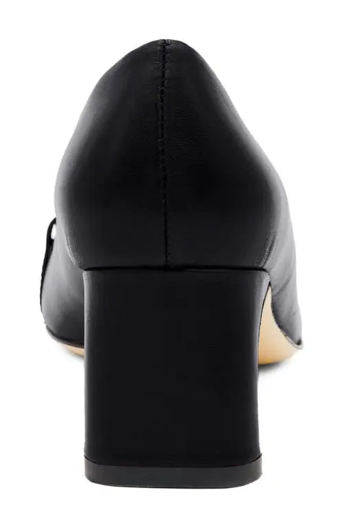 AMALFI BY RANGONI Sesto Leather Pointed Toe Pump - Black