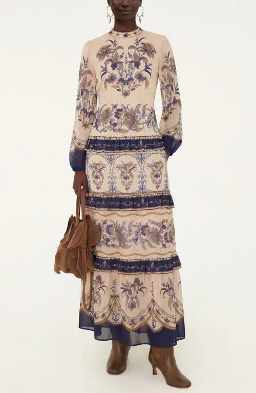 Farm Rio Liz Maxi Dress - Beige