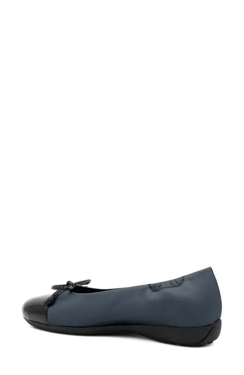 AMALFI BY RANGONI Joke Leather Flat - Blue/navy