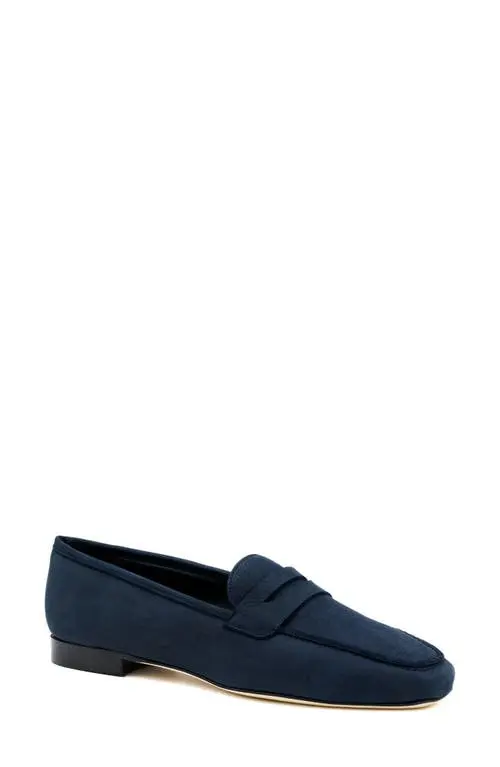 AMALFI BY RANGONI Ganzo Leather Loafer - Navy