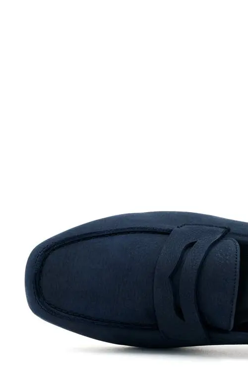 AMALFI BY RANGONI Ganzo Leather Loafer - Navy