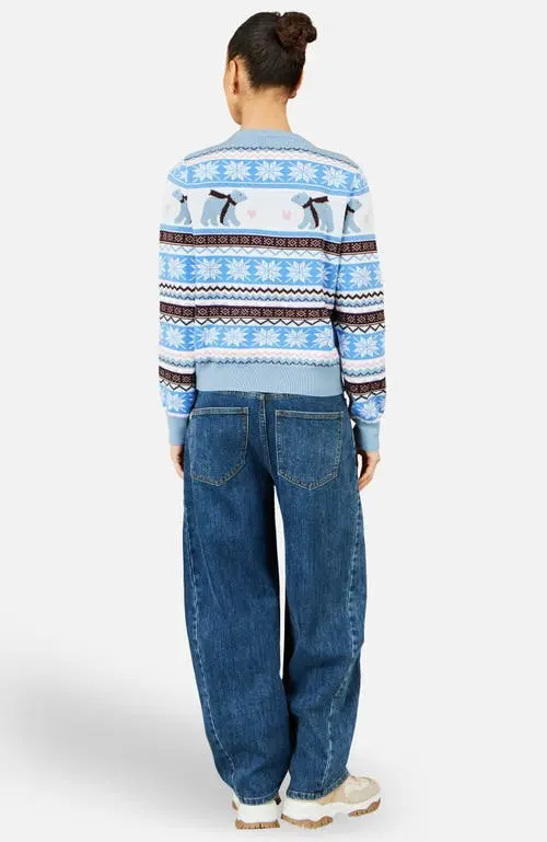 YUMI Polar Bear Fairisle Cardigan