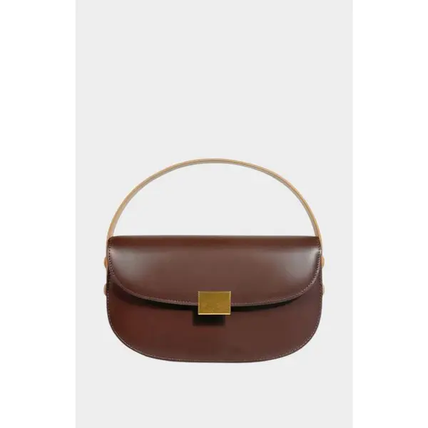 MI BOLSA LONDON Genuine Nappa Leather Top Handle Bag