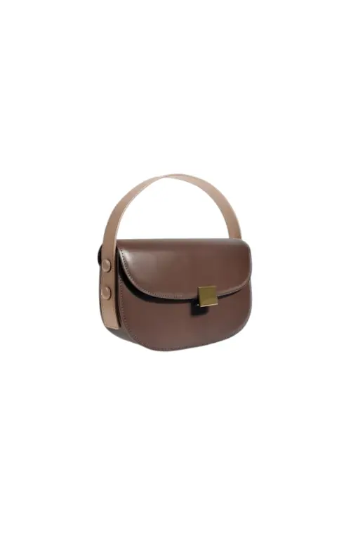 MI BOLSA LONDON Genuine Nappa Leather Top Handle Bag