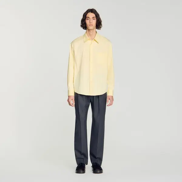 Sandro Oversized Cotton Shirt