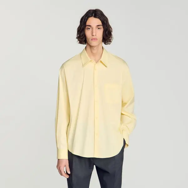Sandro Oversized Cotton Shirt