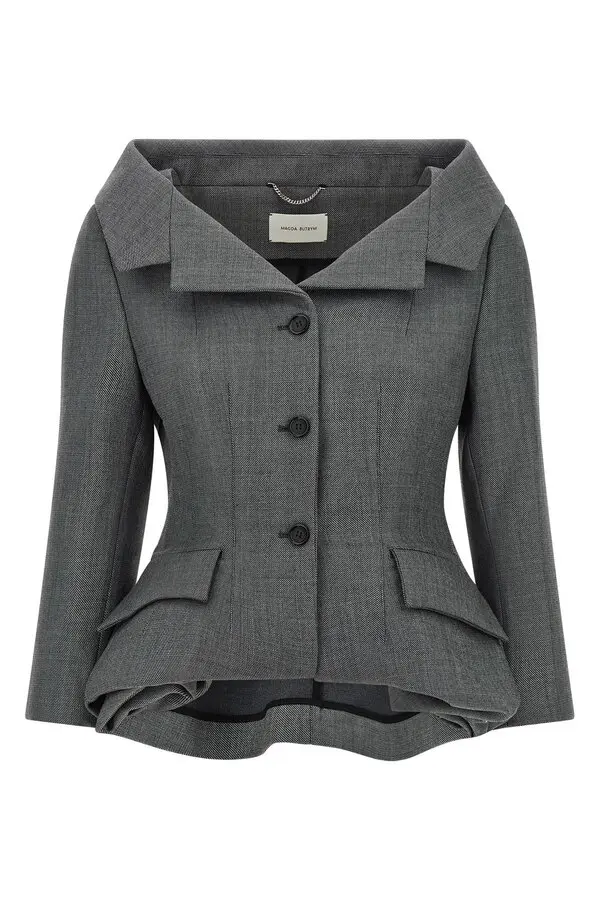 Magda Butrym 02' Blazer - Gray