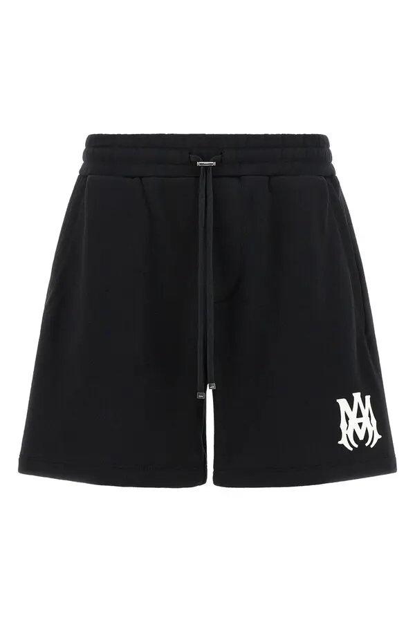 Amiri Ma Core' Print Sweatshirt Shorts - Black