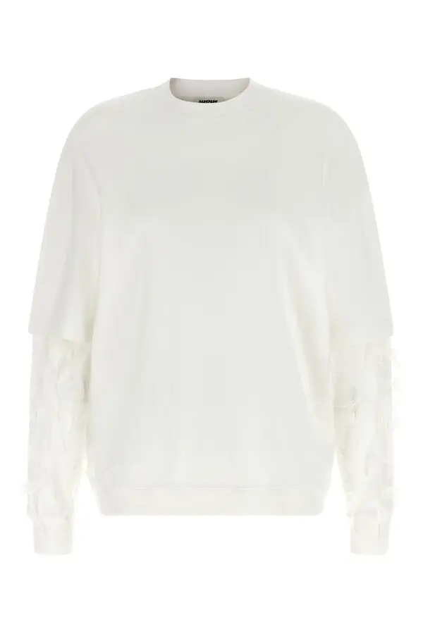 DARKPARK Troy' Feather Sweatshirt - White