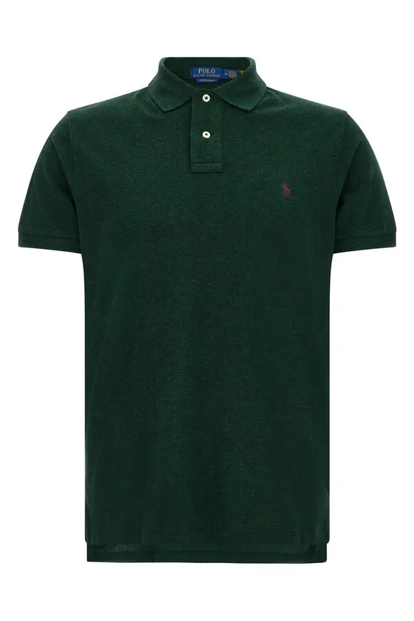Polo Ralph Lauren Cotton Polo Shirt With Embroidered Logo - Green