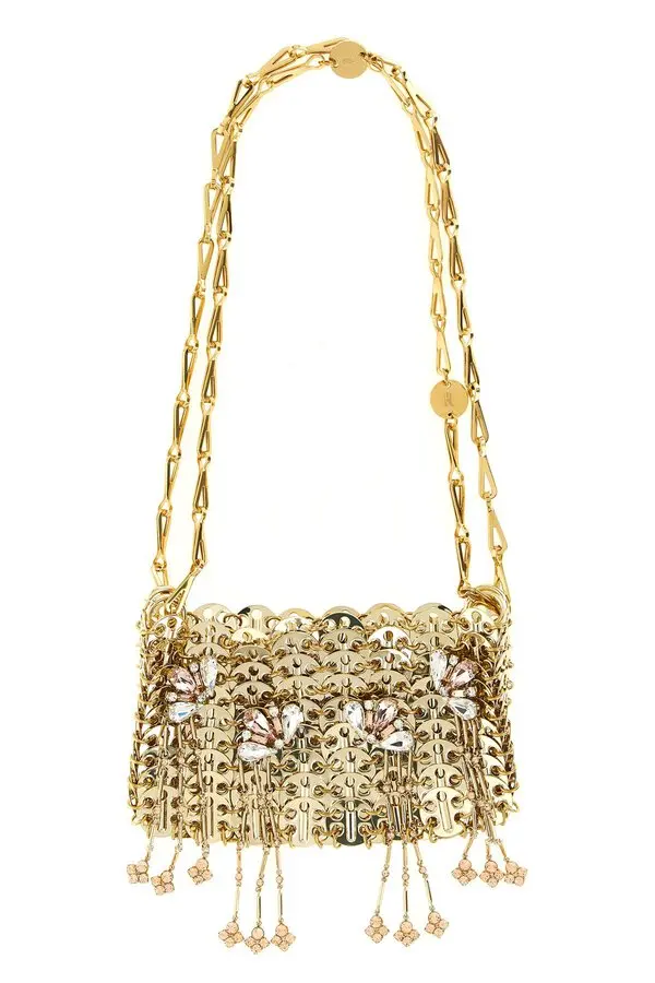 Rabanne 1969' Shoulder Bag With Fringes - Gold