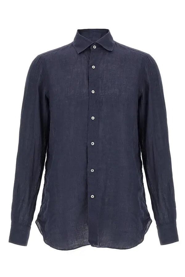 FINAMORE 1925 Gaeta' Shirt - Blue