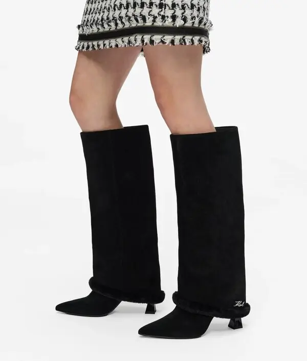 Karl Lagerfeld Debutante High Fold-down Boots